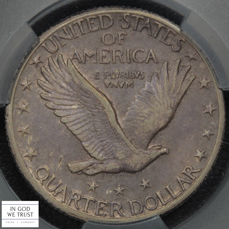 1923 S Standing Liberty Silver Quarter 25C Legacy CACG XF 40 CAC | eBay
