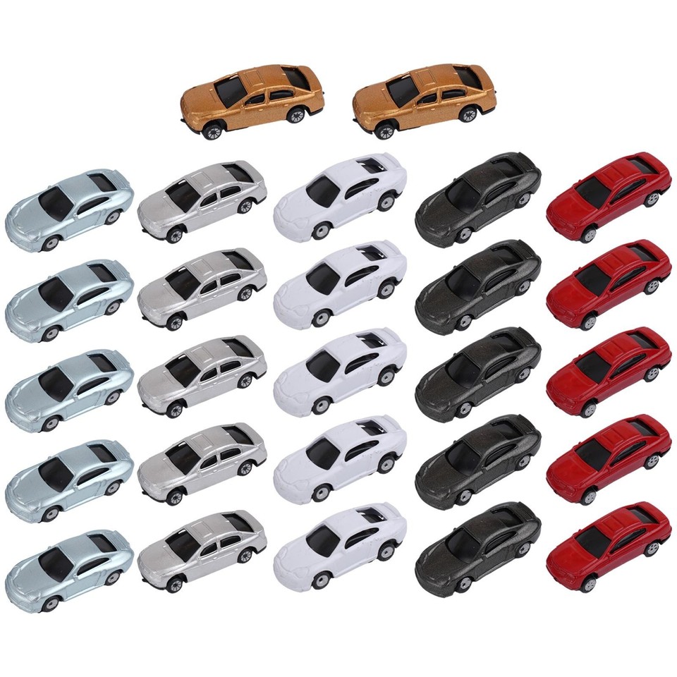 Model Train Model Car 1：160 Model 50pcs Color Layout Plastic Scene ...