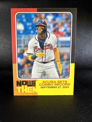 2024 Heritage High Number NAT-1 Now and Then RONALD ACUNA JR. Braves | eBay