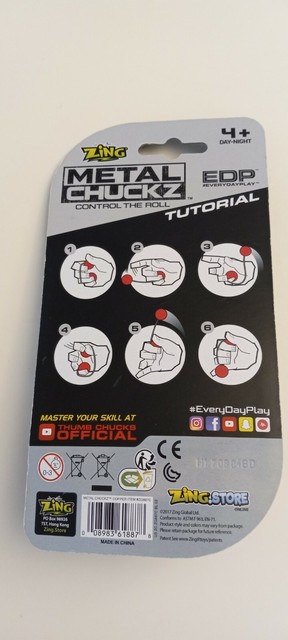 Zing Metal Chuckz Copper Bronze Soft Metaltek Skill Fidget Play Thumb ...