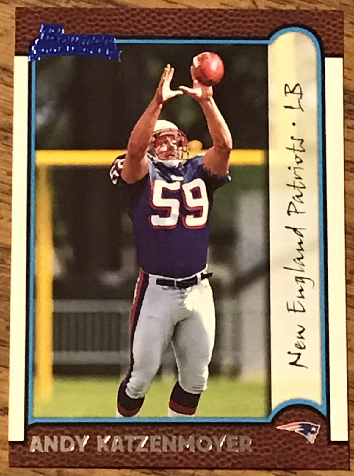 Andy Katzenmoyer 1999 Bowman Rookie Card #179 NE Patriots NFL RC Free ...