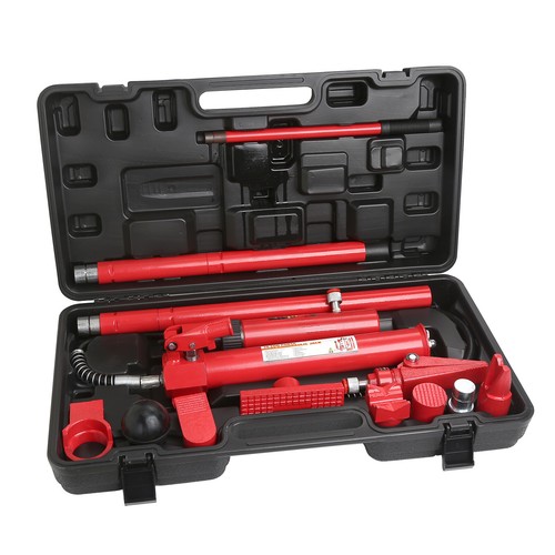 10 Ton Porta Power Hydraulic Jack Auto Body Frame Repair Kit Lift Ram ...