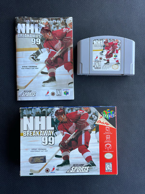 NHL Breakaway 99 Steve Yzerman Cover N64 Complete In Box Nintendo 64 ...