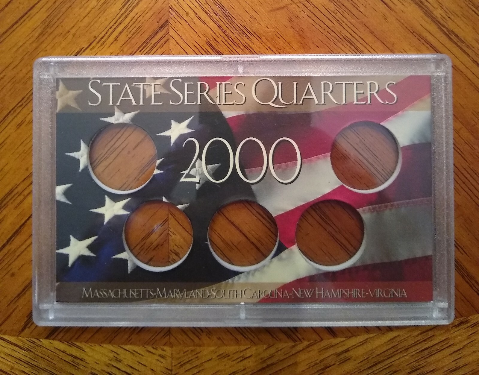 HE Harris Frosty Case For State Quarter Coin Year Set 5 Holes 3x5 ...