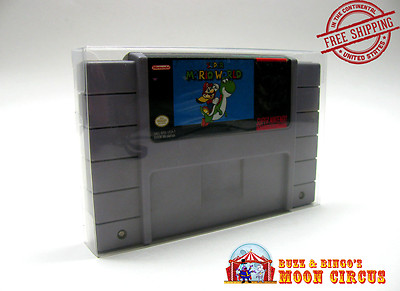 1x SUPER NINTENDO SNES CARTRIDGE - CLEAR PROTECTIVE GAME BOX SLEEVE ...
