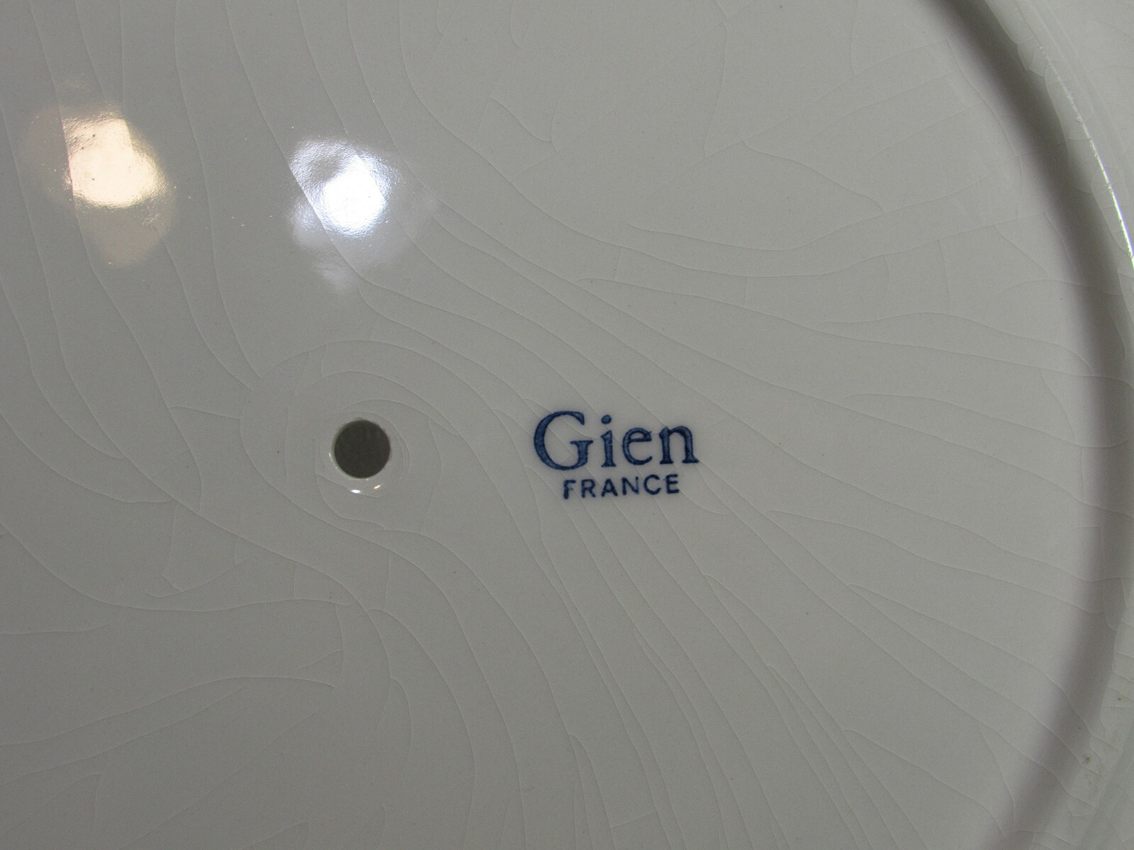 Gien China France LE CREMIER Round Serving Plate NO Handle GC | eBay
