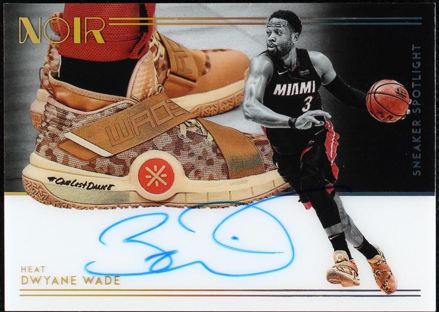 2018-19 Panini Noir - Sneaker Spotlight Dwyane Wade #SNS-DW /49 (AU ...