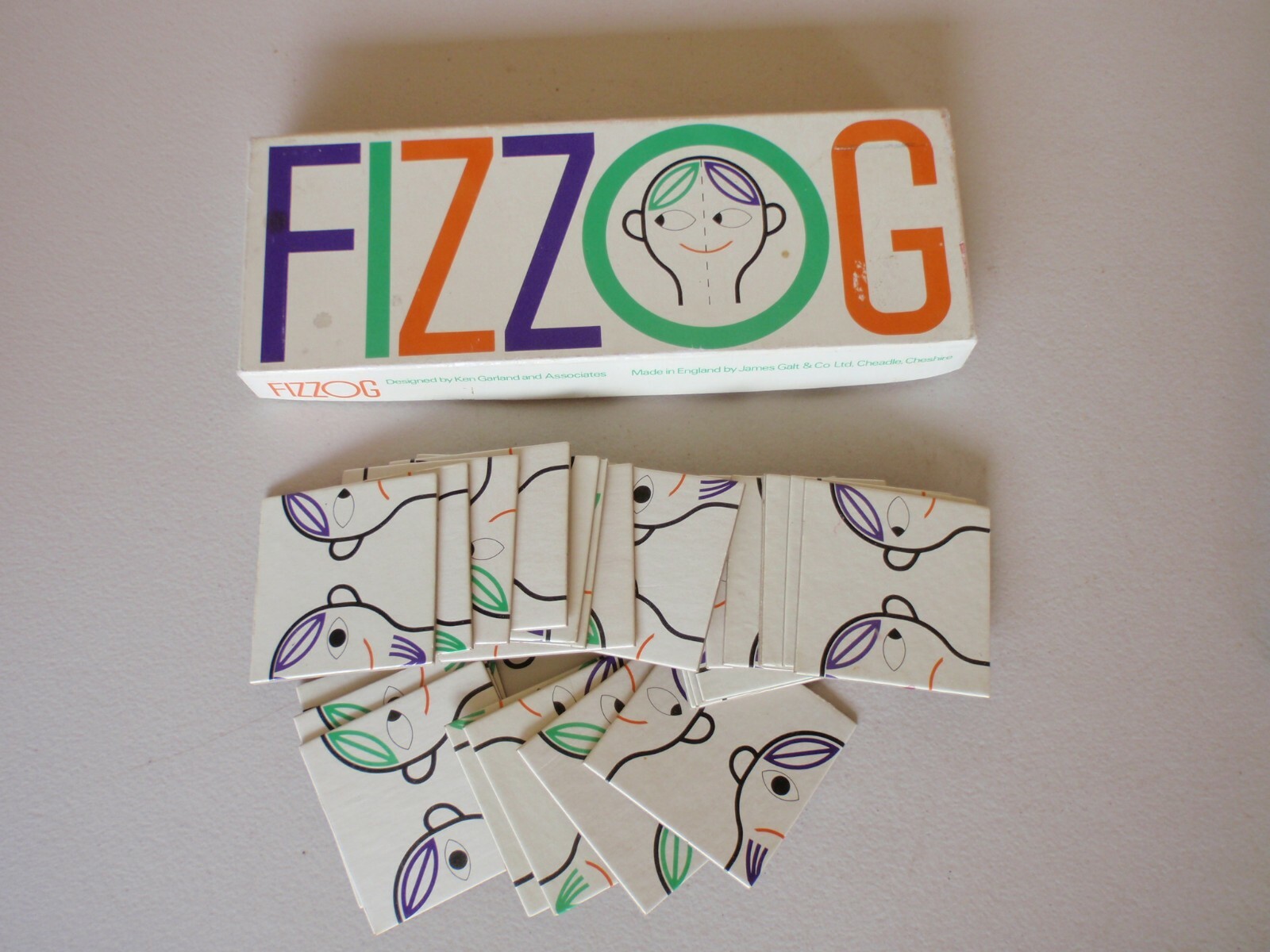 Vintage FIZZOG Matching Card Game - James Galt & Co - Made in England ...