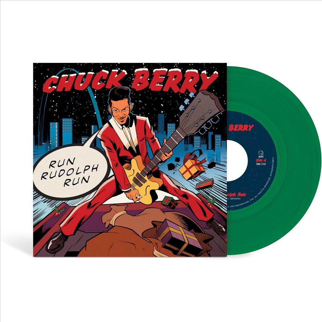 CHUCK BERRY RUN RUDOLPH RUN [EVERGREEN 7" SINGLE] NEW 7 INCH VINYL DISC ...