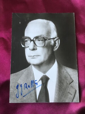 Autograph GEORGIOS RALLIS (†2006)-Ex-Prime Minister GREECE-handsigned ...