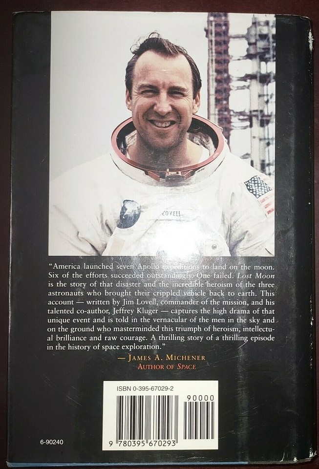 Lost Moon by Jeffrey Kluger and Jim Lovell (1994, Hardcover) SIGNED 1st ...