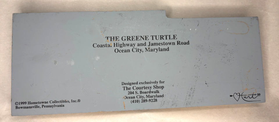 Hometowne Collectibles Ocean City MD The Green Turtle Restaurant 1999 ...