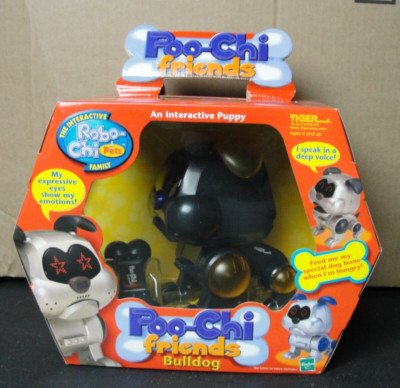 2001 Tigar Electronics Hasbro "POO-CHI ROBO-CHI PETS" BULLDOG NEW ...