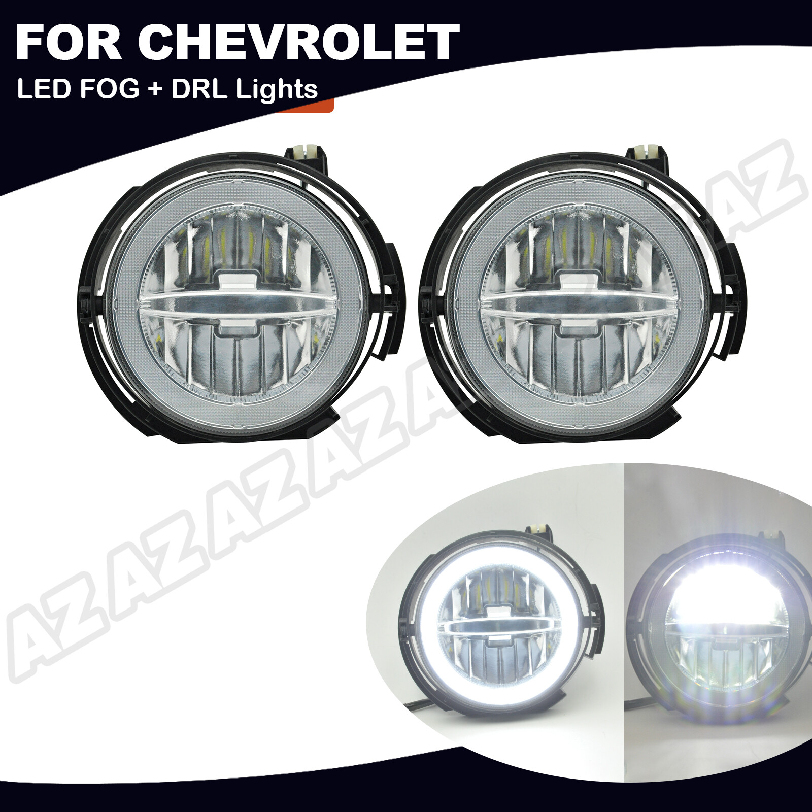 Clear Lens LED Halo Ring Daytime Running Lights Fog Lamp For Chevy HHR ...