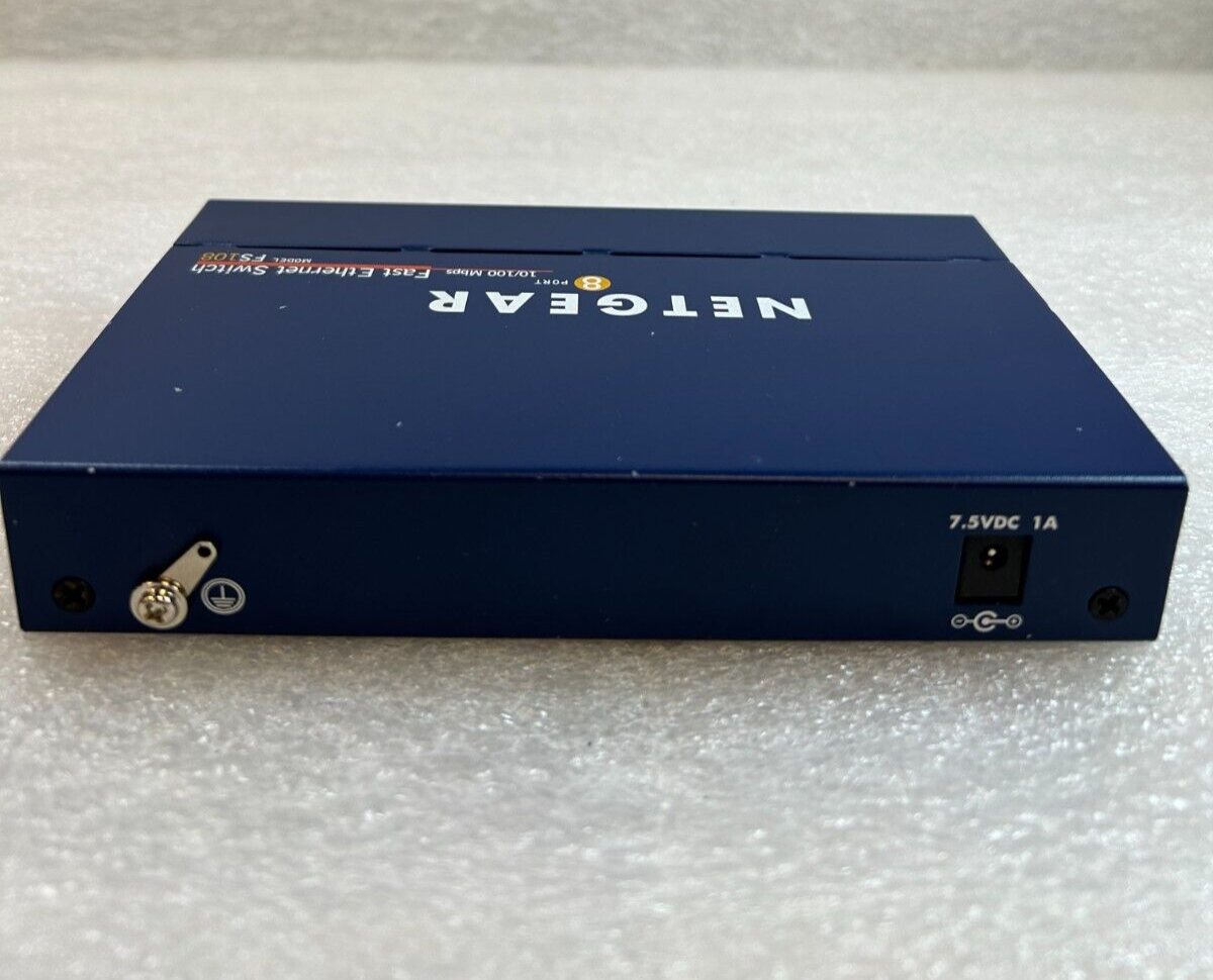 Netgear FS108 v2 8 Port 10/100 Fast Ethernet Switch Free Shipping | eBay