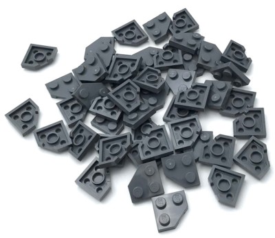 Lego 50 New Dark Bluish Gray Wedges Plates 2 x 2 Cut Corner Pieces | eBay