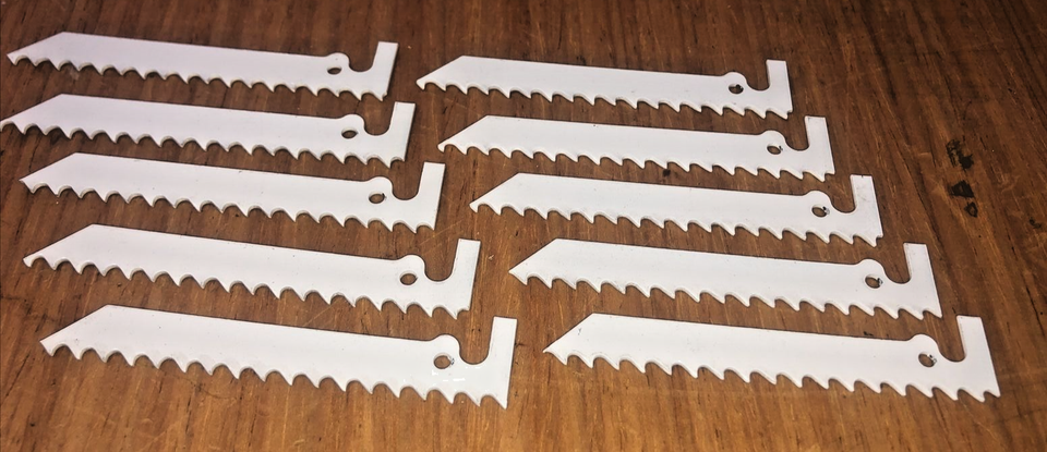 20 PACK - 3" hook shank bayonet wood cutting jig saw blade - 7 TPI BULK ...