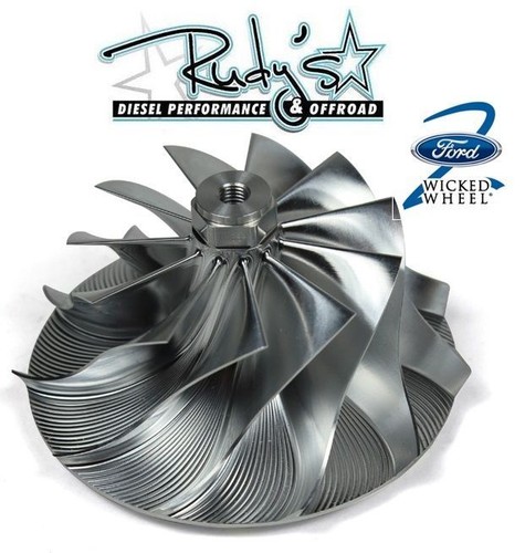 Wicked Wheel 2 Billet Turbo Compressor Wheel For Ford Diesel 7.3 ...