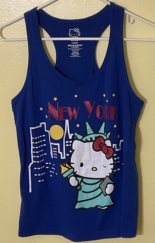 Sanrio Hello Kitty Junior Sleepwear Tank Top Racer Back Royal Blue NY ...