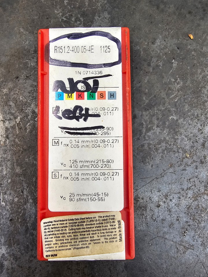 Qty 14 Sandvik R151 R151.2-40005-4E 1125 Grade Carbide Inserts | eBay