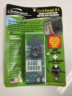QwikSwap X1 ECM Motor Replacement. ECM/X13/ SelecTech To PSC Motor ...