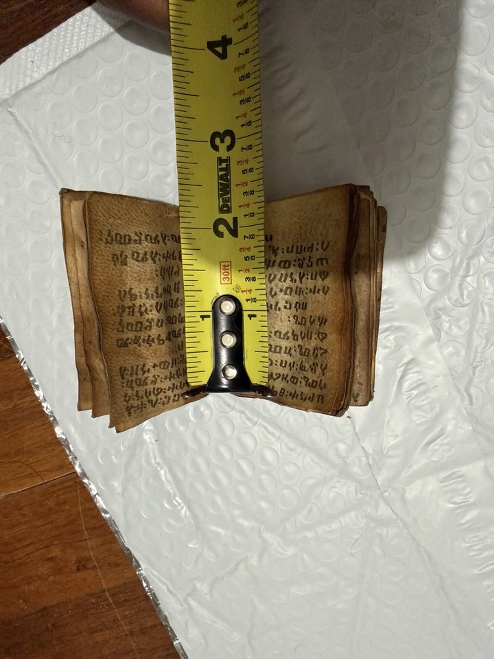 Antique Ethiopian Mini Bible – Ge’ez Script on Vellum Hand Written | eBay