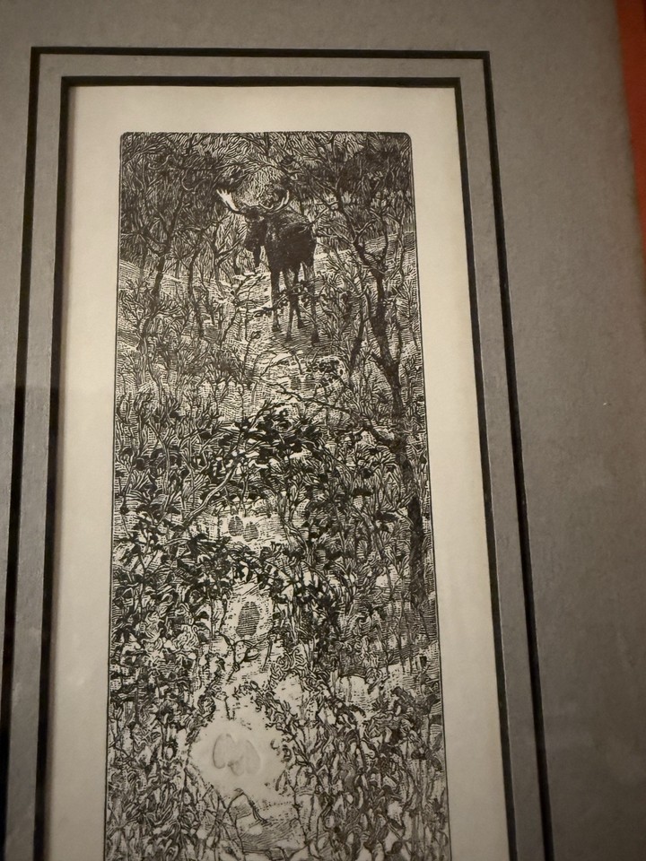 Eric Bealer (1960-2018) Original, Signed, Embossed, Moose Print,"Follow ...