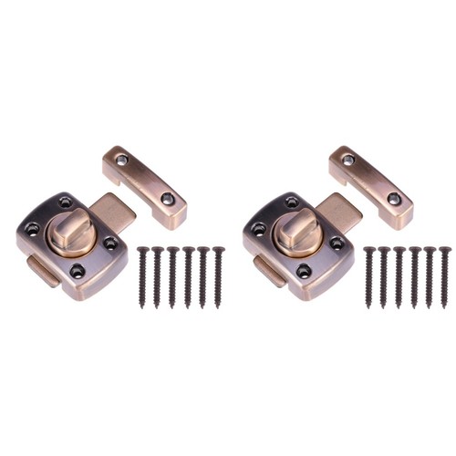 2 Pieces Rotate Bolt Latch Lock Cabinet Door with Screws Barn Locks ...