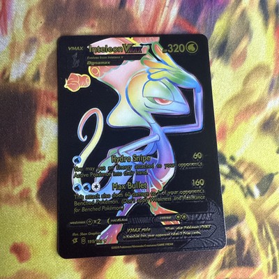 Inteleon Black Foil Card VMAX Rainbow Fan Art Card | eBay