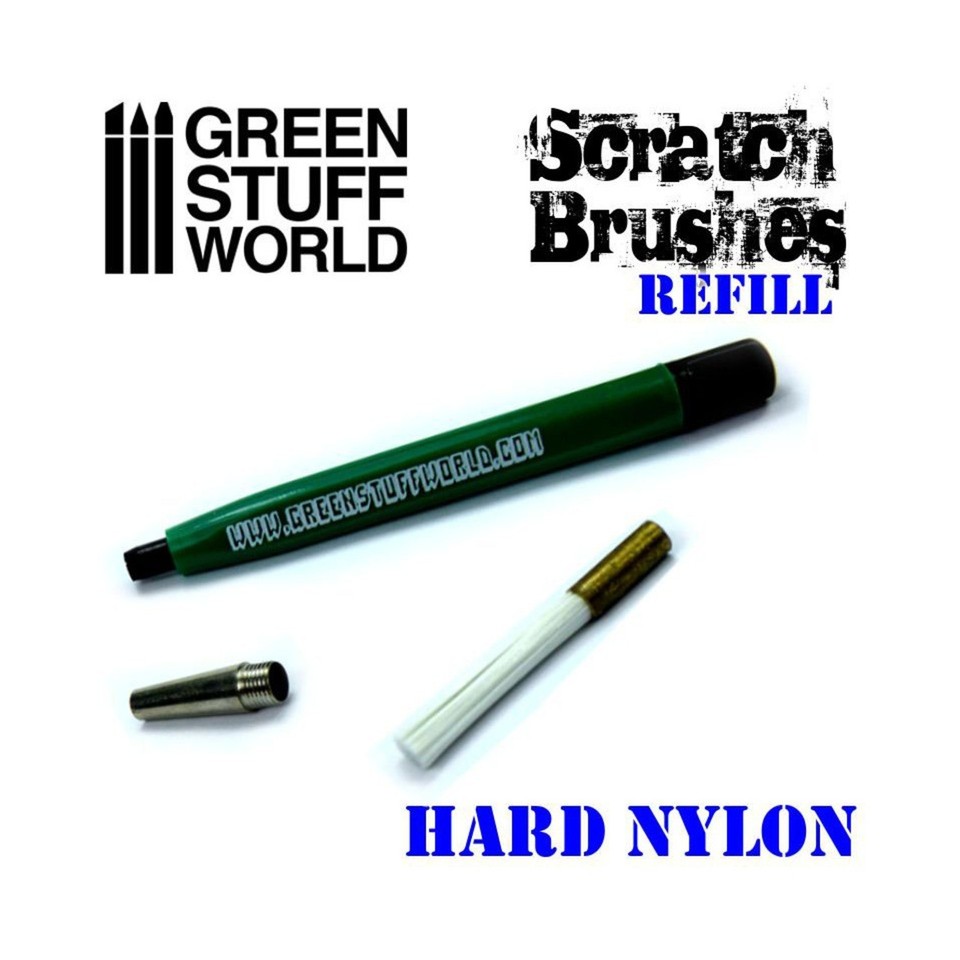 Green Stuff World Modelling Supply Scratch Brush Set Refill - Hard ...
