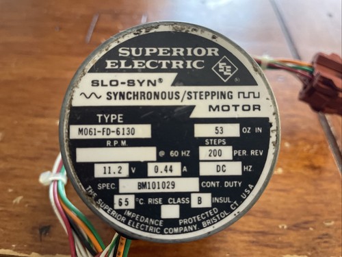 Superior Electric Slo-Syn Synchronous Stepping Motor M061-FD-6130 | eBay