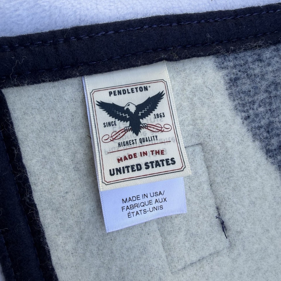 Pendleton Wool Blanket Sea Wolf Orca Sunset Navy Beaver State Muchacho ...