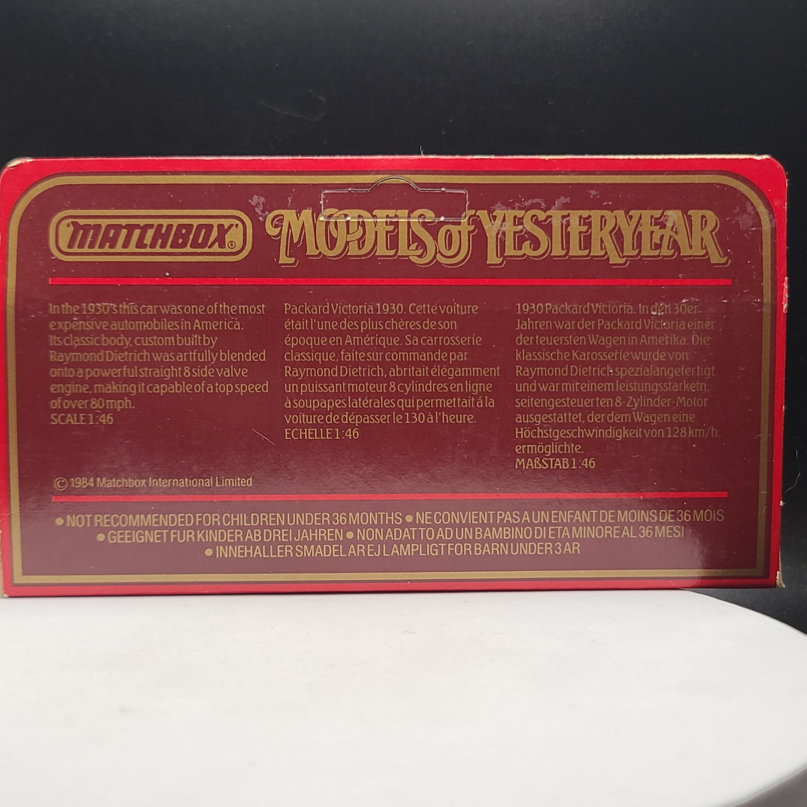 Matchbox 1930 Packard Victoria Y-15 (1980s Models Of Yesteryear ...