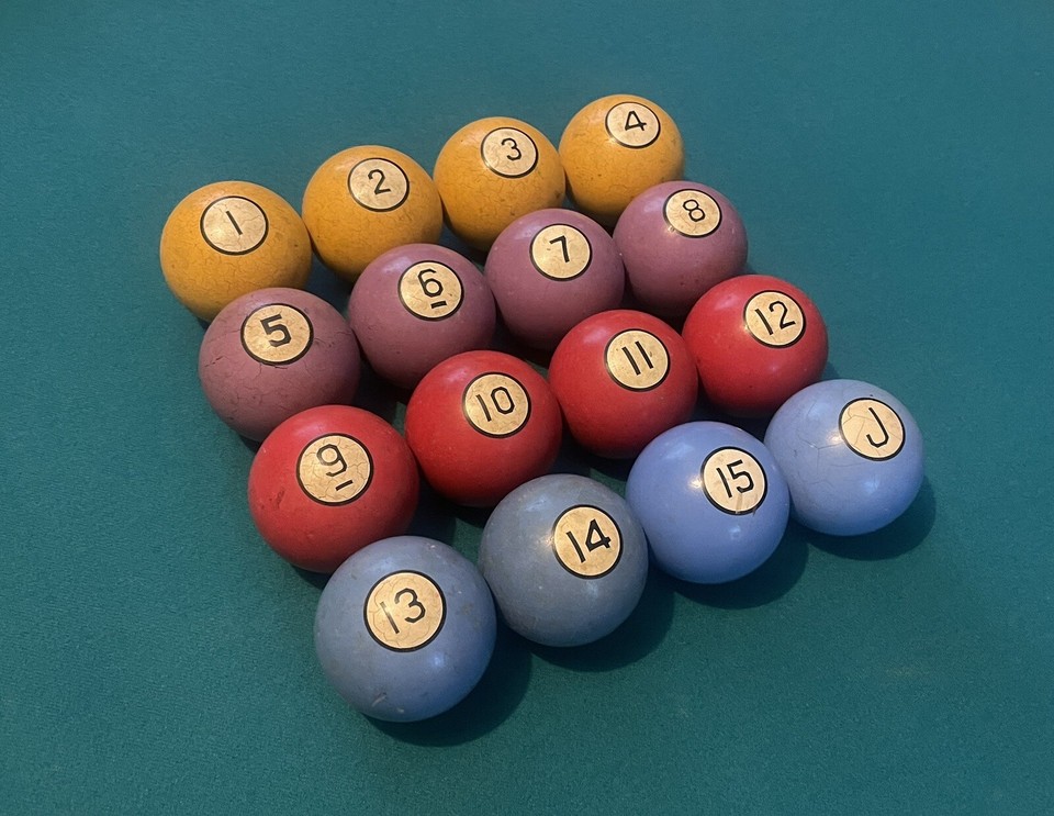 Antique Vintage Poker Billiard Pool Balls | eBay