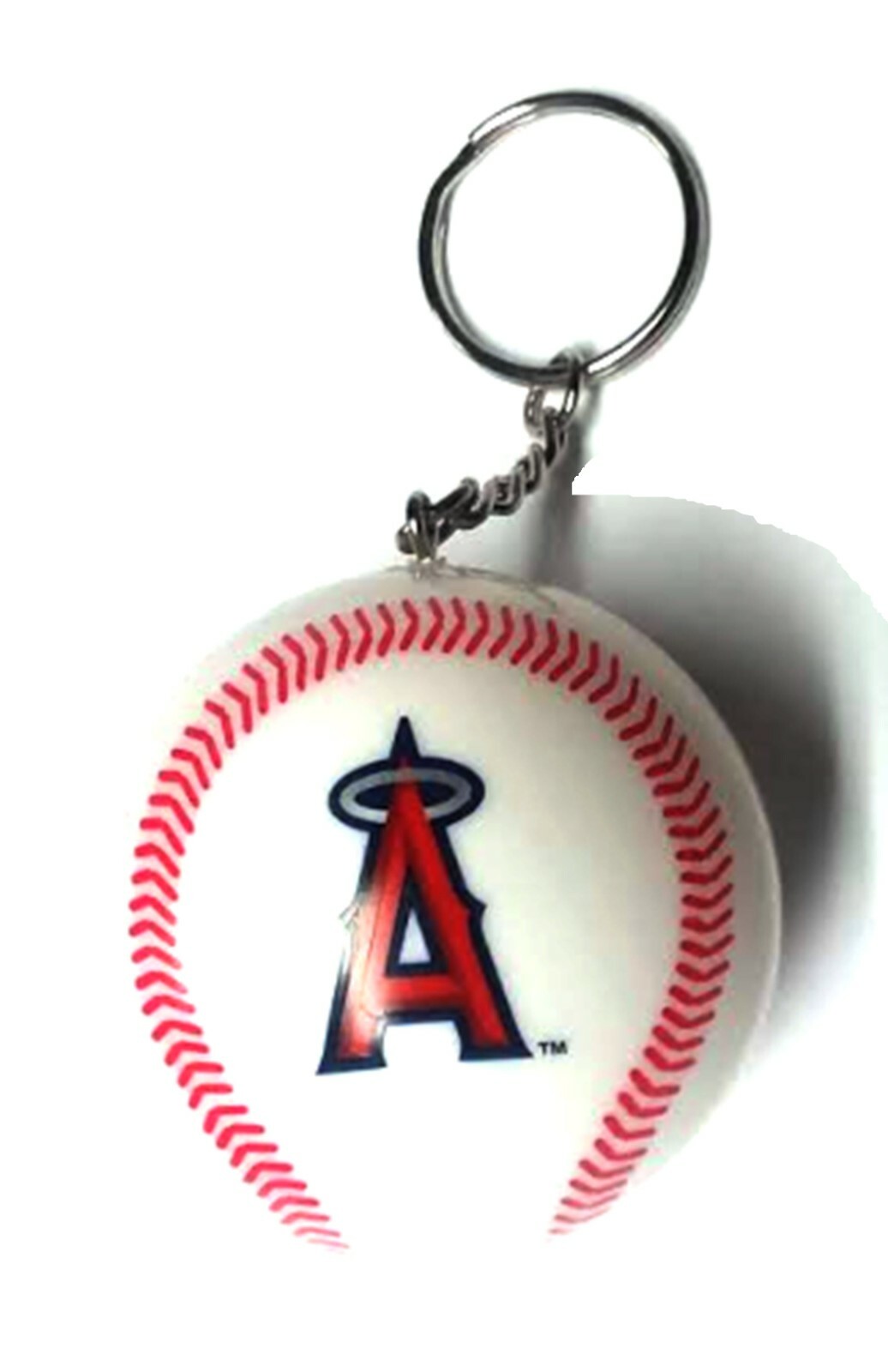 LOS ANGELES ANGELS KEYCHAIN BALL 2" ROUND LICENSED NEW MLB CHARM PULL ...