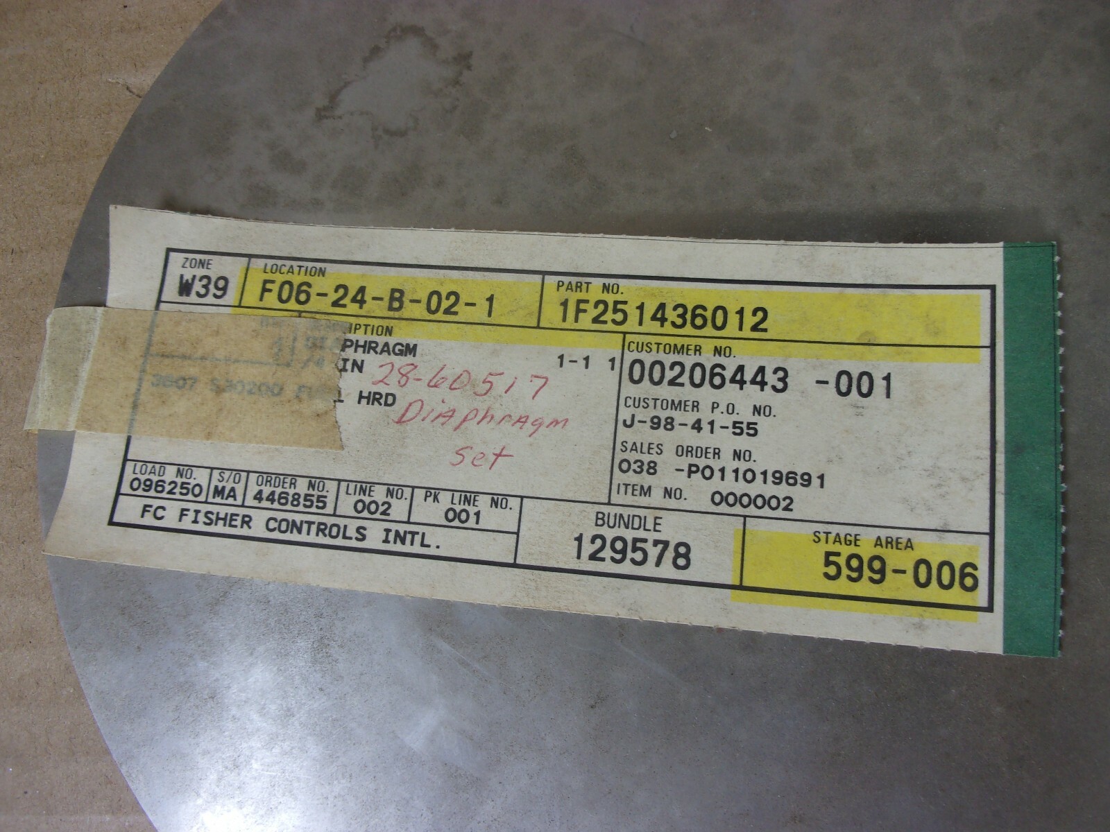 Fisher 1" Valve 92B Self Powered Pressure Reducing Control Replacement ...