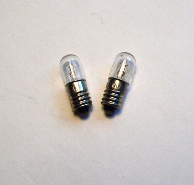 6V 0.5A 3W Light Bulb x 2 for Valve Radio Dial Amplifier Pilot Lamp E10 ...