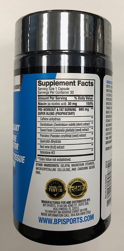 BPI Sports B4 THERMOGENIC FAT BURNER - 30 capsules 851780004852 | eBay