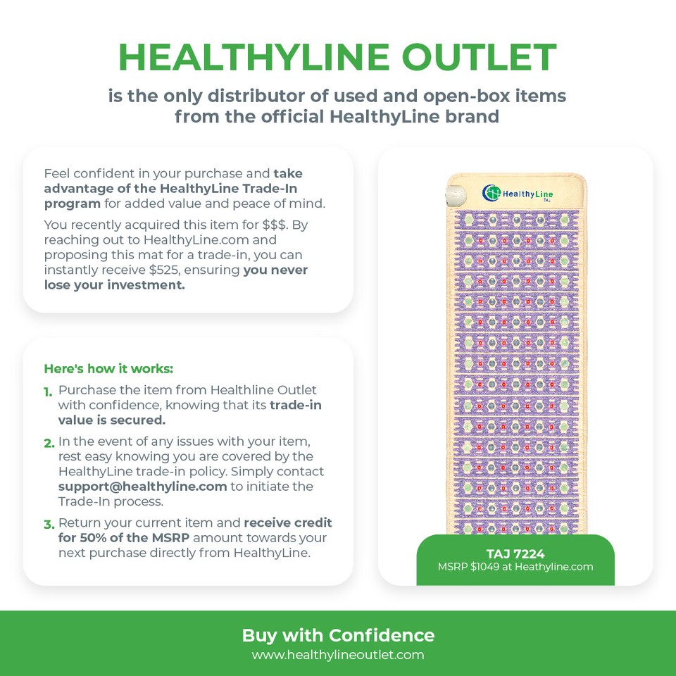 HealthyLine TAJ Mat Amethyst Tourmaline Jade Heating Pad PEMF Photon | eBay