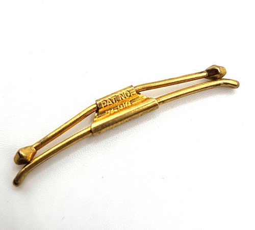 Vintage Gold Tone Swank 50 Curved Tie Clip 1.75in | eBay