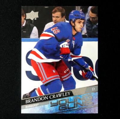 BRANDON CRAWLEY Young Guns Rookie 2020-21 Upper Deck Series 2 464 ...