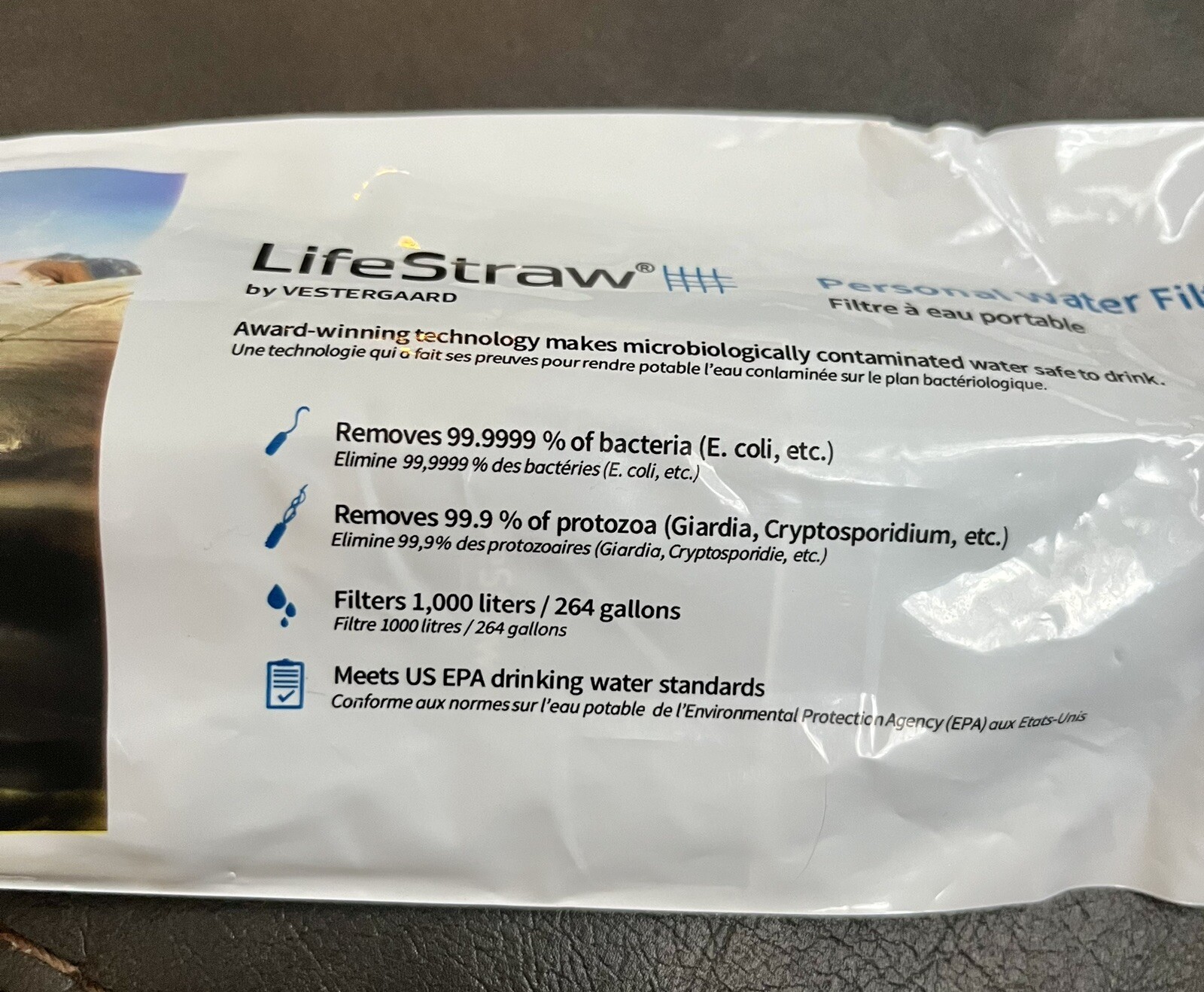 LifeStraw Personal Water Filter by Vestergaard, 264 Gallon Life - NEW ...