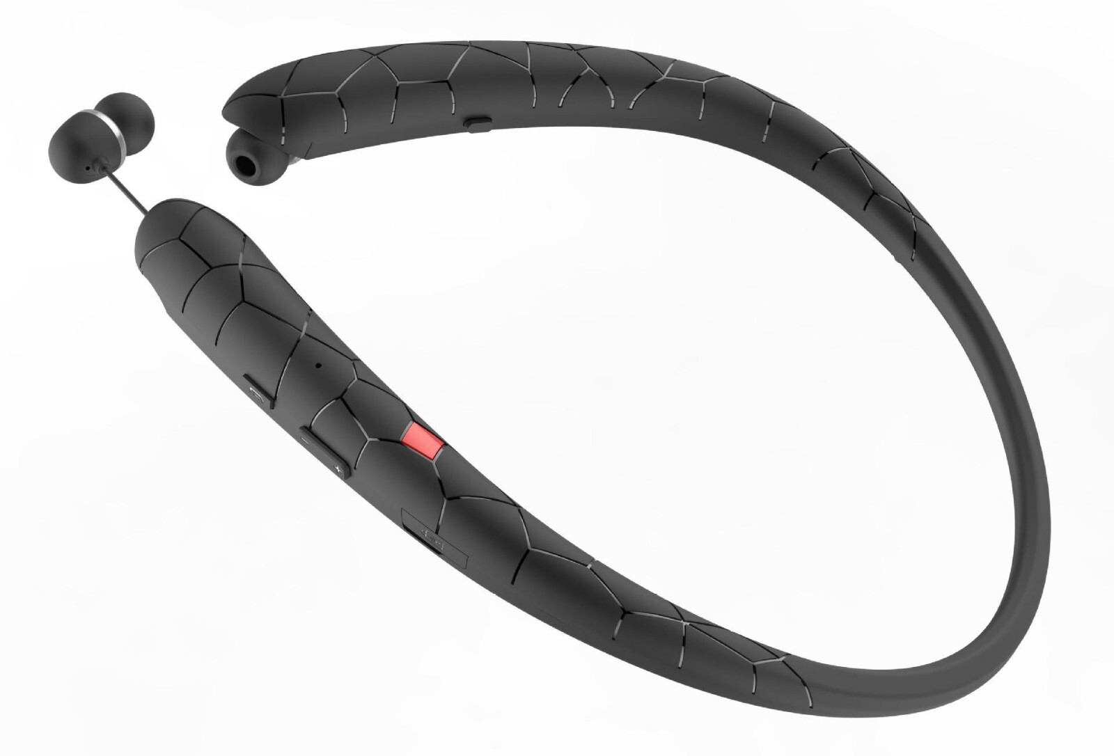 Bluetooth Retractable Neckband Wireless Headset Headphones Earbuds ...