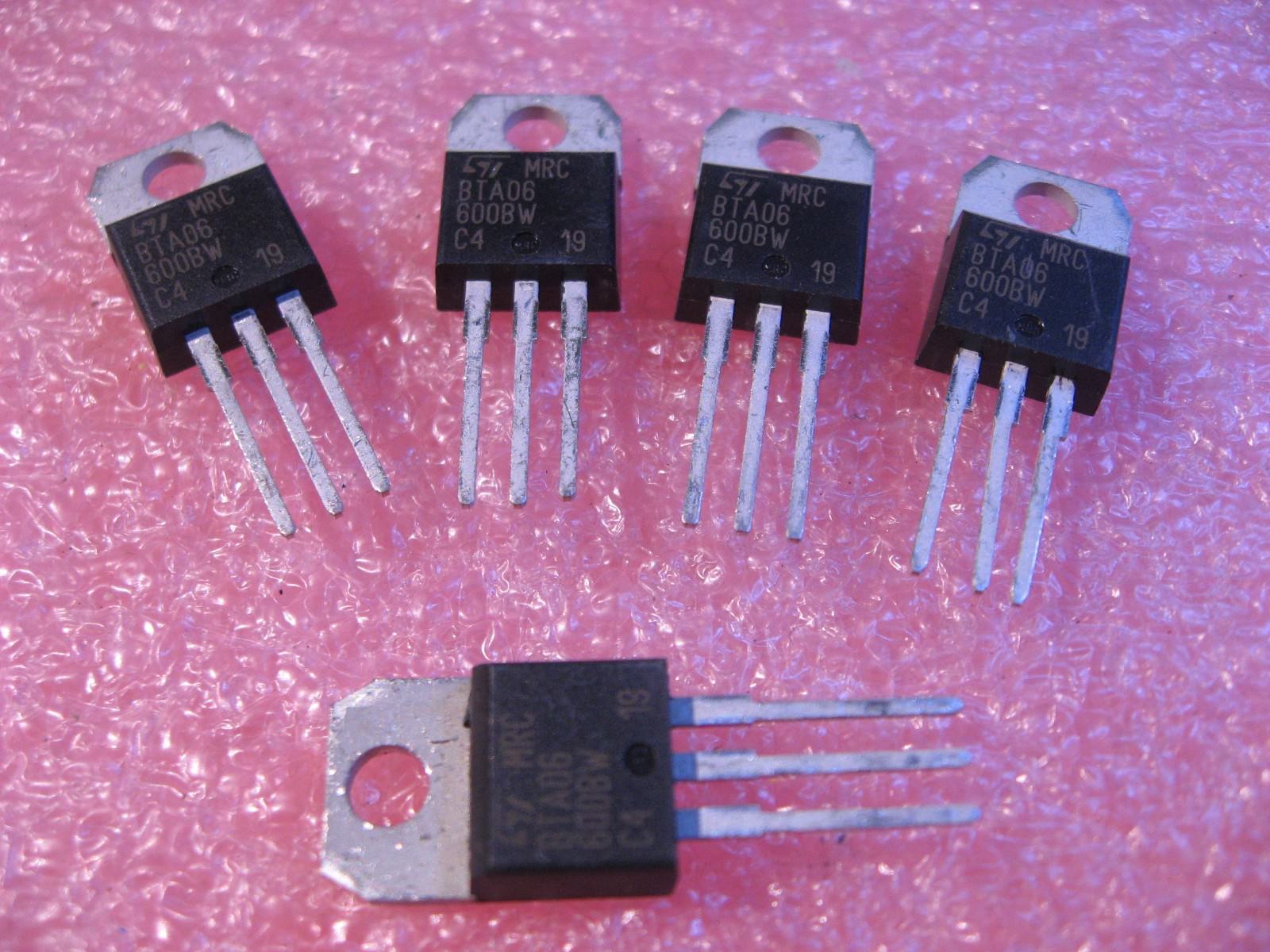 BTA06-600C ST-Micro 600V 6A Triac TO-220 - NOS Qty 5 | eBay