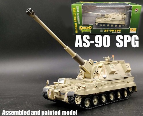 British AS-90 SPG Self Propelled Gun Tank Rare Desert painting 1:72 ...