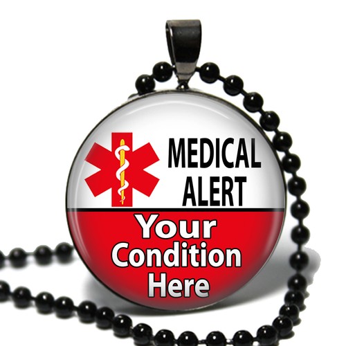 Personalized Medical Alert Necklace Your Medical Condition Handmade ...