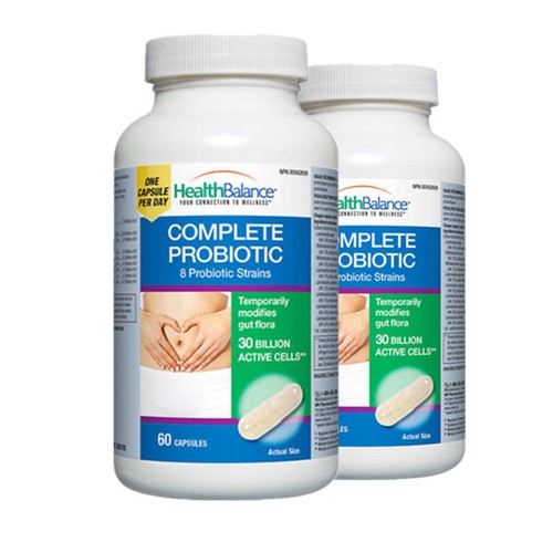 Health Balance Complete Probiotic - 8 Strain - 30 Billion Active Cells ...