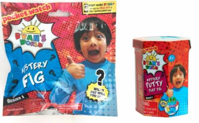 RYAN'S WORLD Series 1 Mystery Fig Figure and Mystery Putty Play Pal ...
