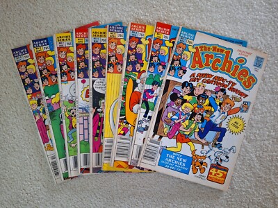 The New Archies 1987, 1988 Archie Comic Publishing Issues 1-9 | eBay