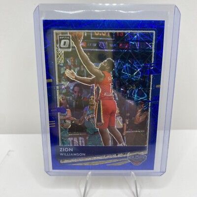 2020-21 Optic Zion Williamson BLUE VELOCITY PRIZM Card | eBay